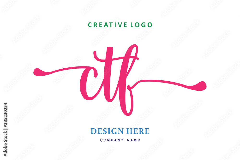simple CTF letter arrangement logo is easy to understand, simple and ...