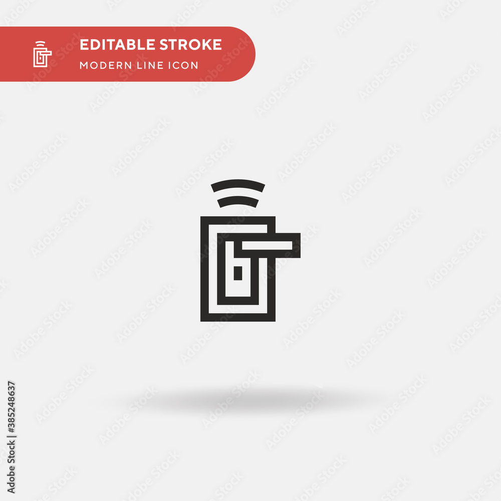 Lock Simple vector icon. Illustration symbol design template for web ...