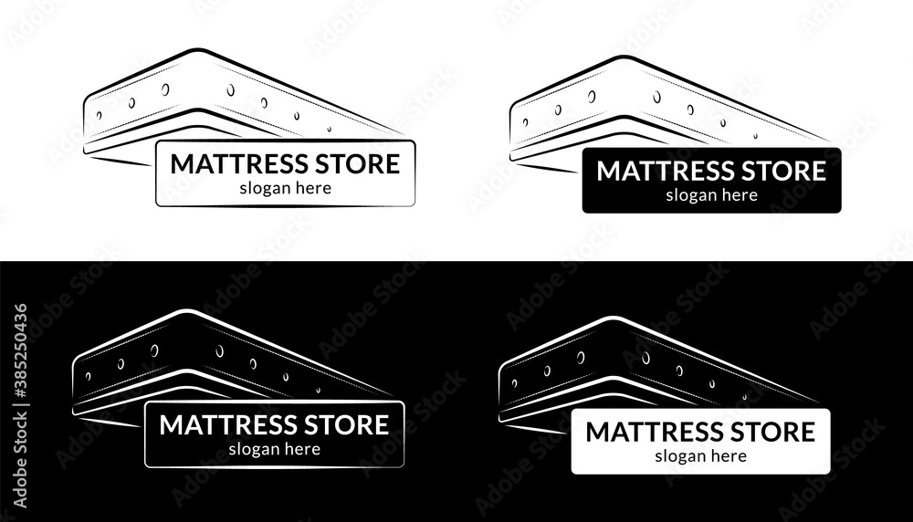 Mattress Store Logo Stock Vector Adobe Stock