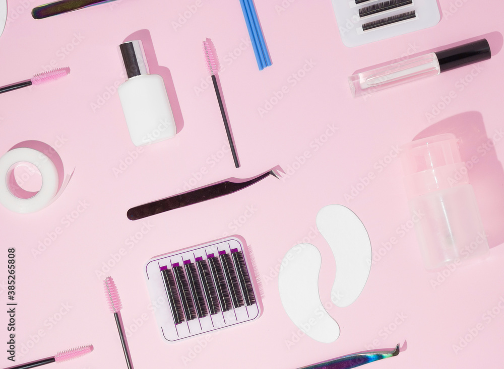 Things for the work of lash-makers, artificial eyelashes, microbrachis ...