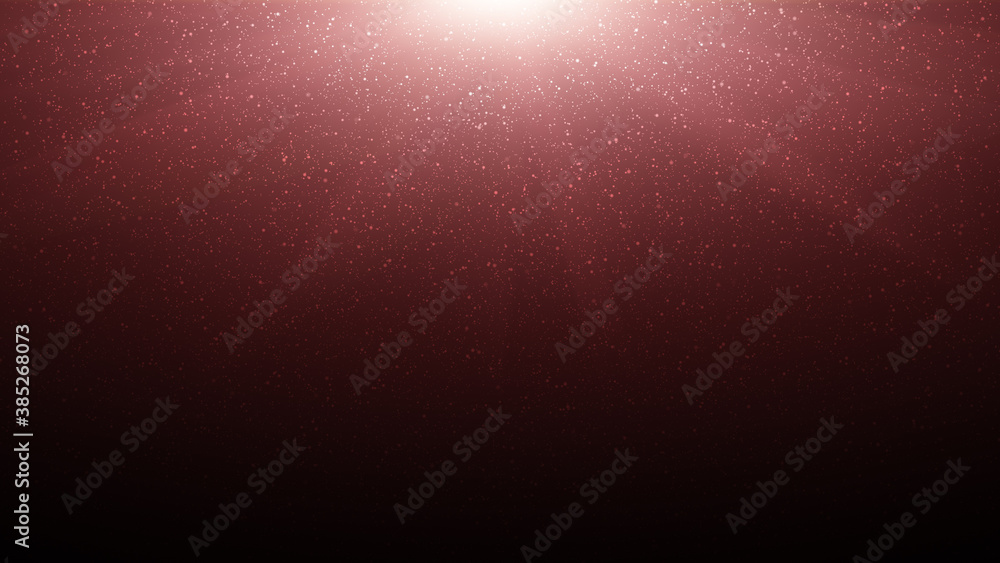White particles illuminated by red light from above, lens flare Stock ...