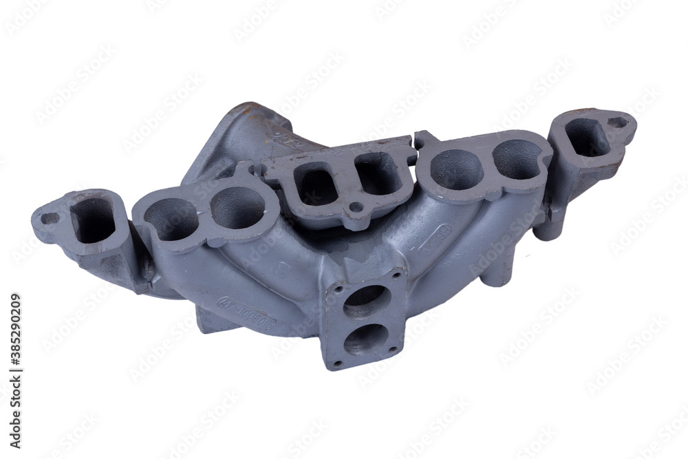 The powerful engine of the modern car, Intake Manifold Stock Photo ...