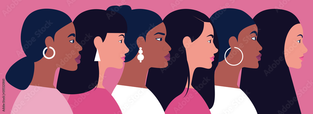 woman power Stock Illustration | Adobe Stock