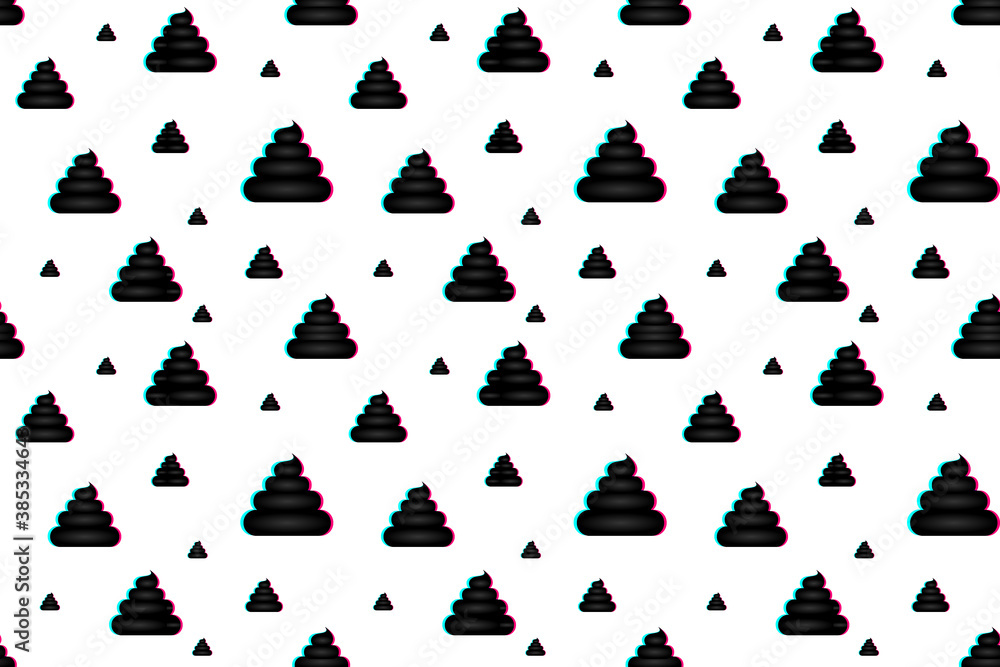 Poop seamless pattern. Background with poop, excrement smell in the ...