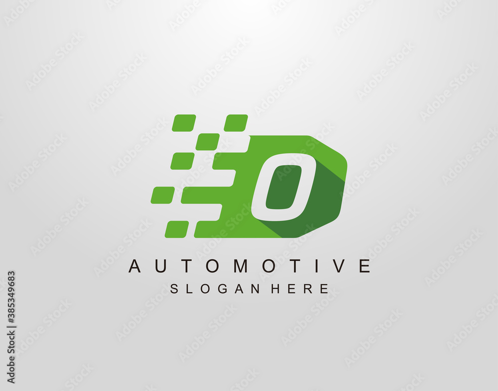 Letter D With Abstract Racing Flag Logo Design. Automotive Icon ...