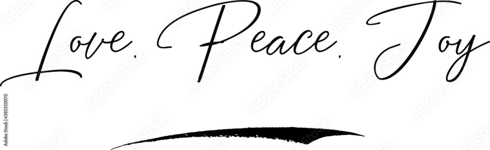 Peace In Cursive
