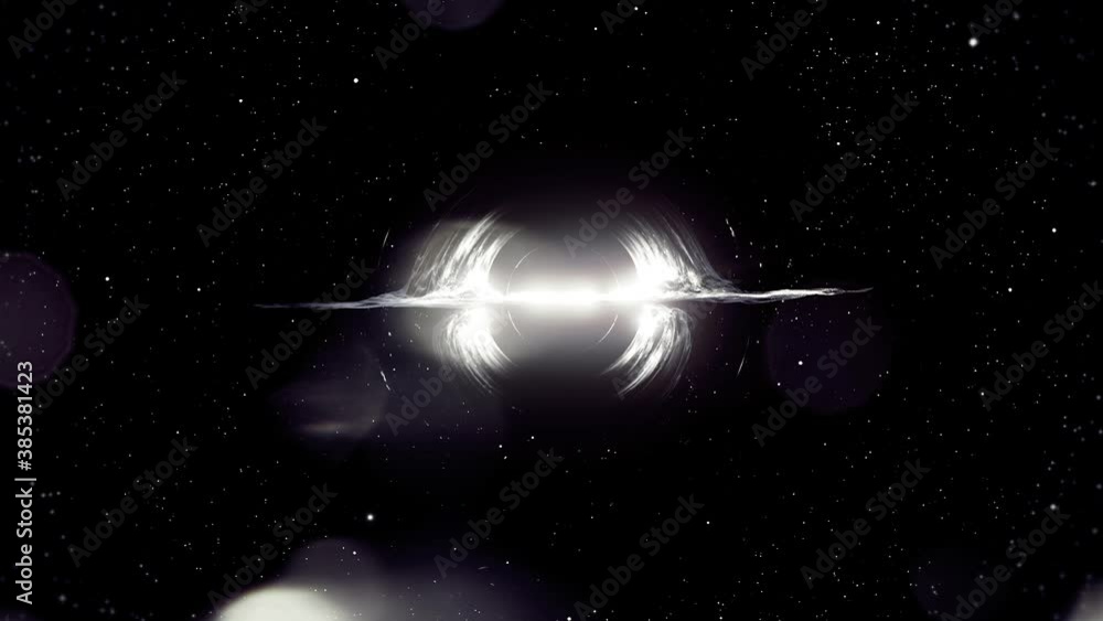 Shimmering black hole in outer space, animation Stock Video | Adobe Stock