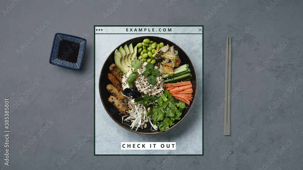 Window UI Callout Title Overlay Stock Template | Adobe Stock