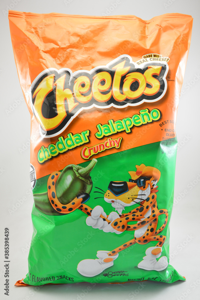 Cheetos cheddar jalapeno in Manila, Philippines Stock Photo | Adobe Stock