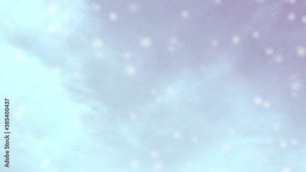 intro animation loop background with snow falling for opening , logo ...