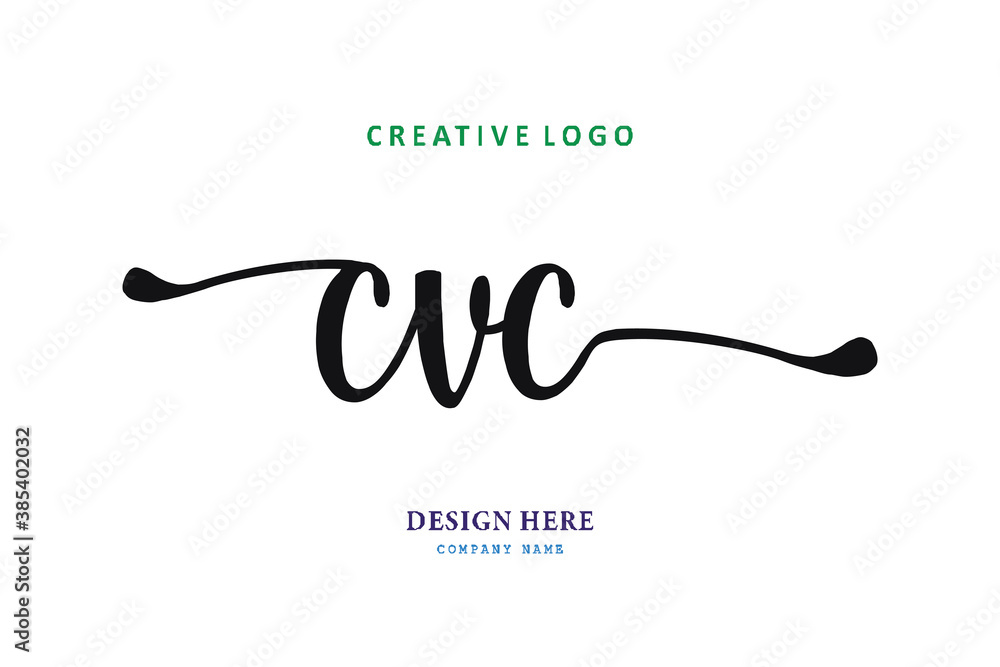 simple CVC letter arrangement logo is easy to understand, simple and ...