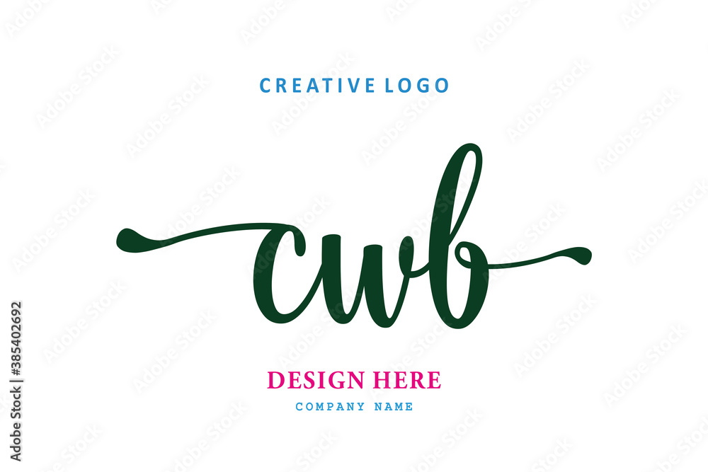 simple CWB letter arrangement logo is easy to understand, simple and ...