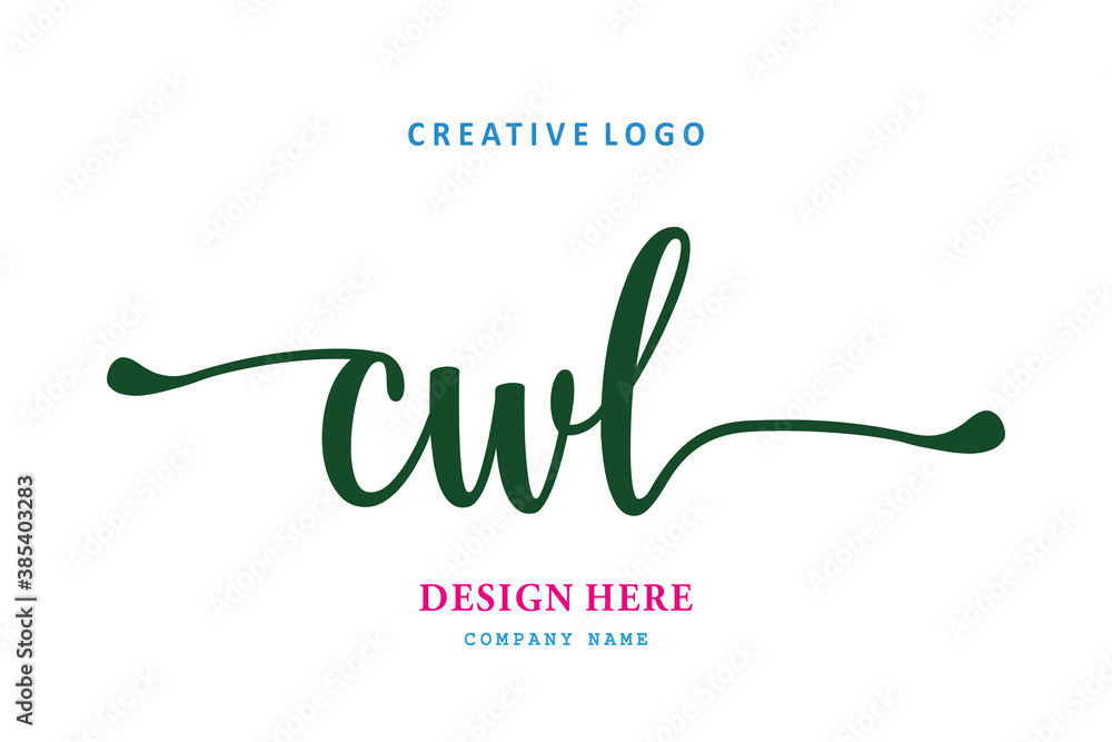 simple CWL letter arrangement logo is easy to understand, simple and ...