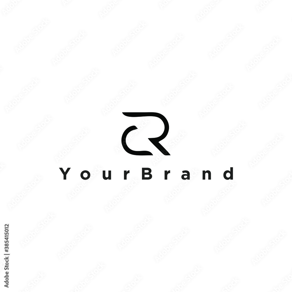 CR logo with a simple and elegant font design that's perfect for your ...
