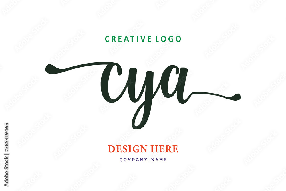 simple CYA typeface logo is easy to understand, simple and ...