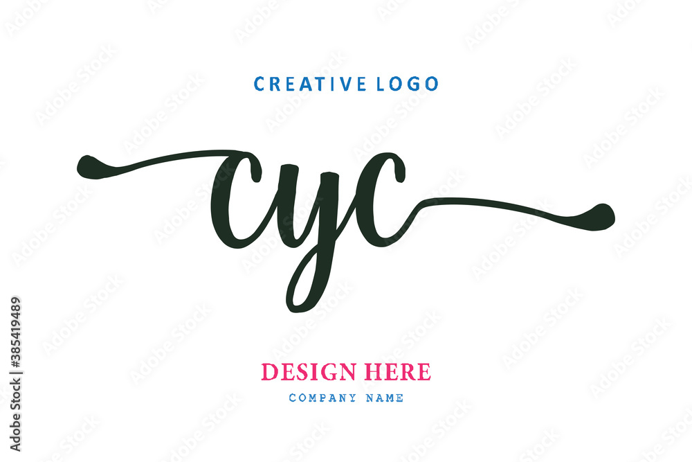 simple CYC typeface logo is easy to understand, simple and ...