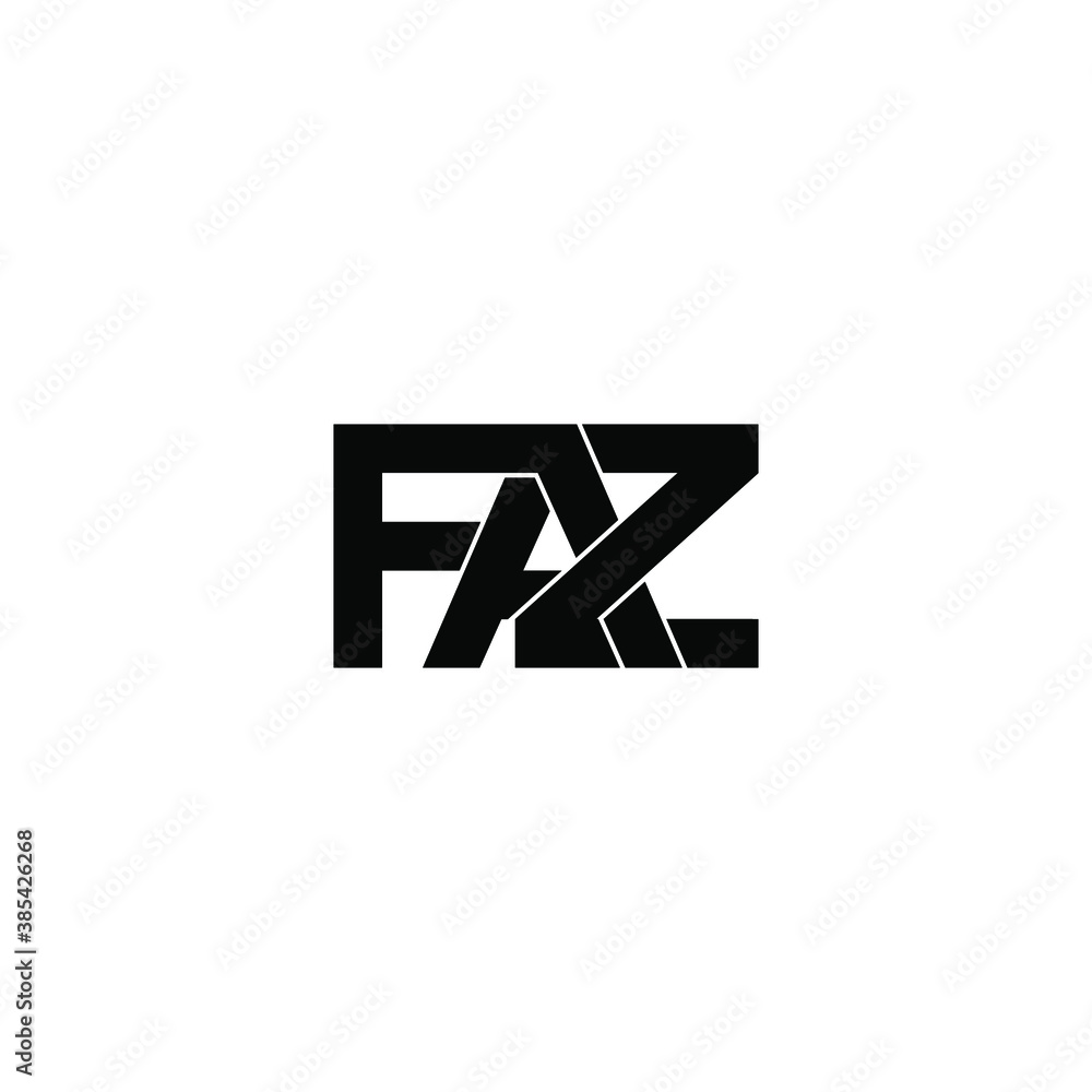 faz letter original monogram logo design Stock-Vektorgrafik | Adobe Stock