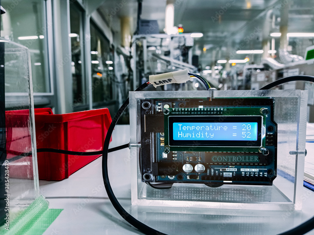 Arduino control broad element photo with infographic details Stock ...