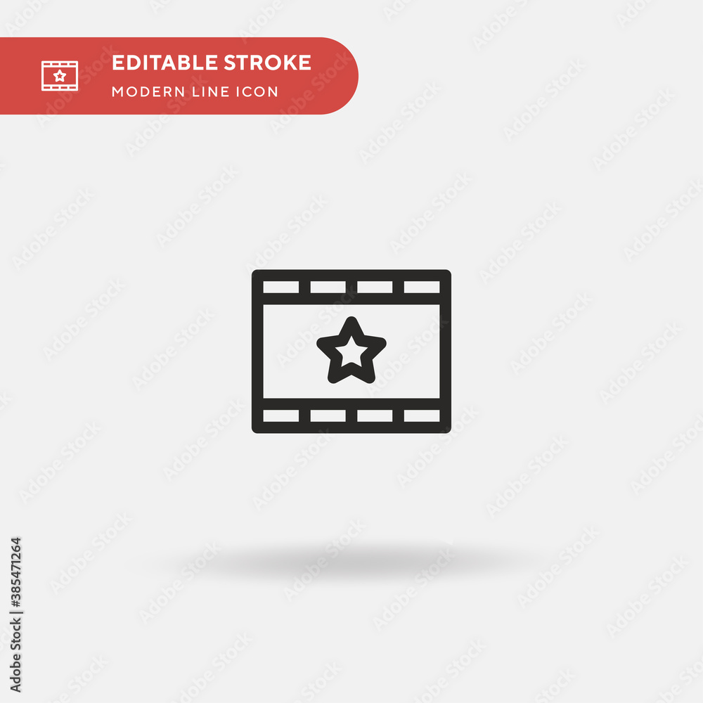 Movie Simple vector icon. Illustration symbol design template for web ...