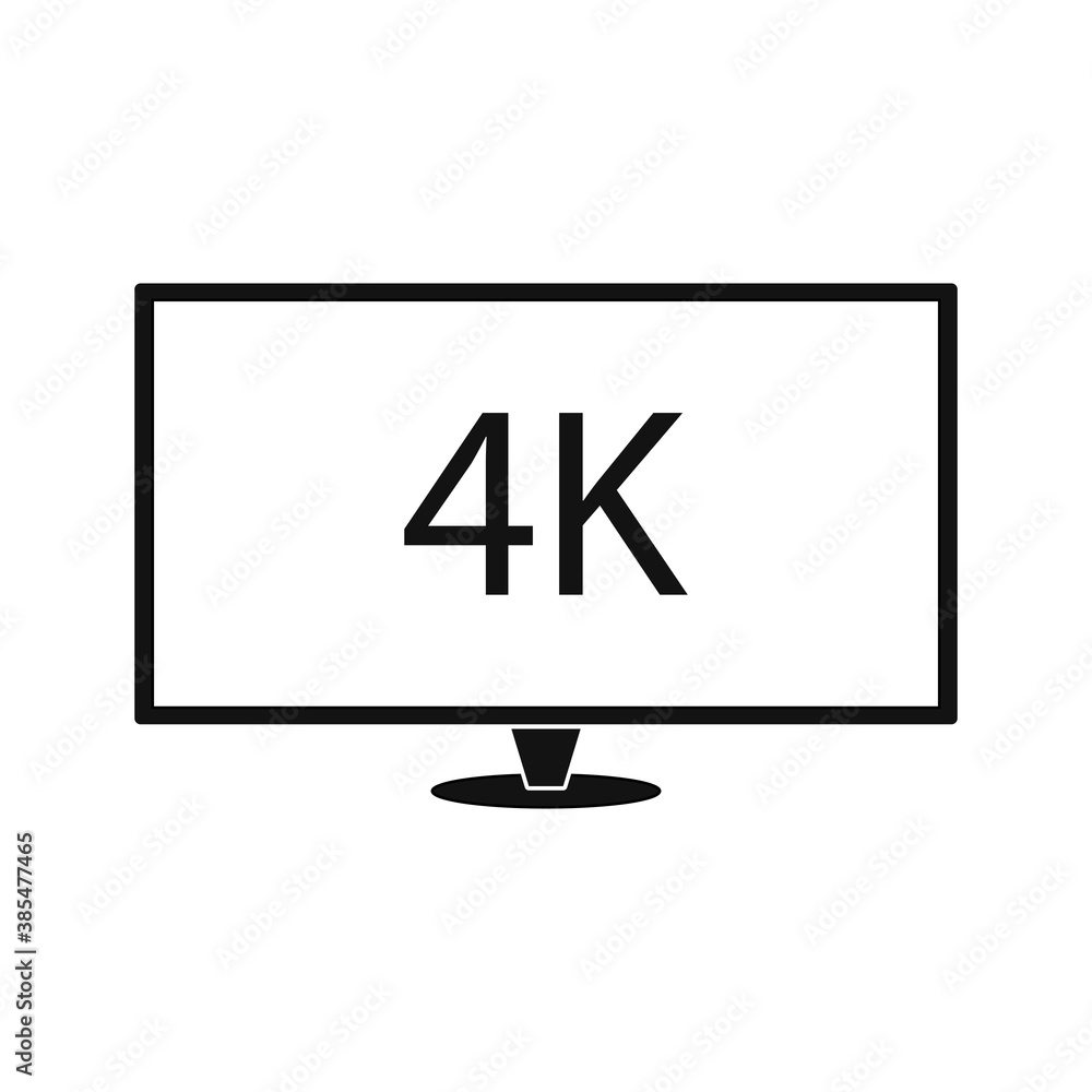4k TV Vector Screen. UHD Sign. TV Ultra HD Resolution Format. Isolated ... 4k TV Vector Screen. UHD Sign. TV Ultra HD Resolution Format. Isolated ...