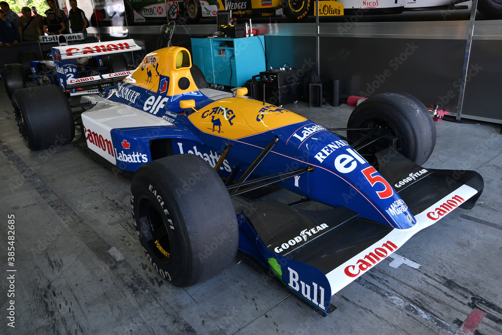 Imola, 27 April 2019: Historic 1992 F1 Williams FW14B ex Riccardo ...