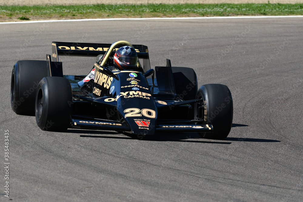 Imola, 27 April 2019: Historic Formula 1 Wolf WR8 1979 ex James Hunt ...