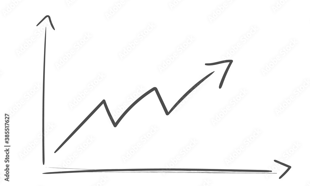 Diagramm Chart Wachstum Anstieg Pfeil Stock Vector | Adobe Stock