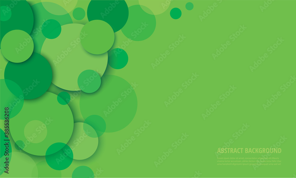 Abstract green circle background vector illustration Stock Vector ...