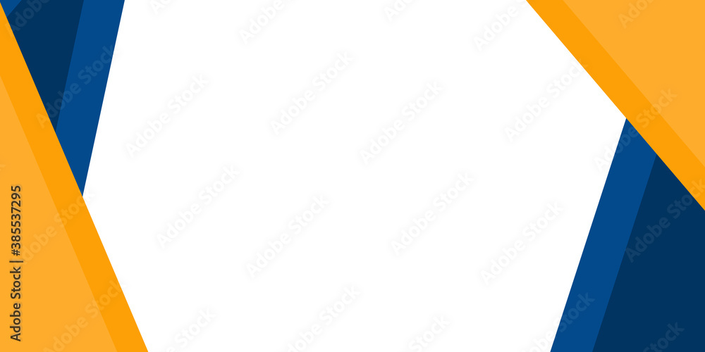 Modern blue yellow abstract presentation background with business ...