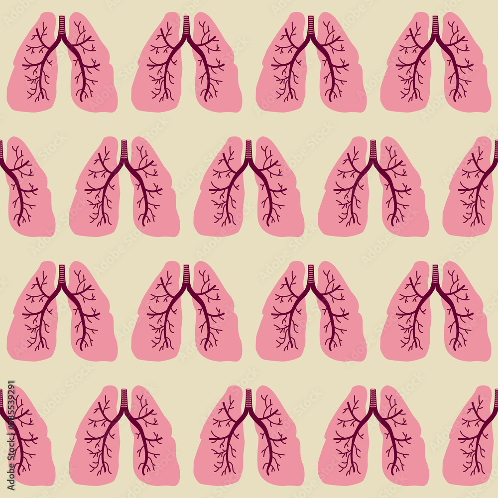 Pattern vector illustration of human lung structure Stock Vector ...