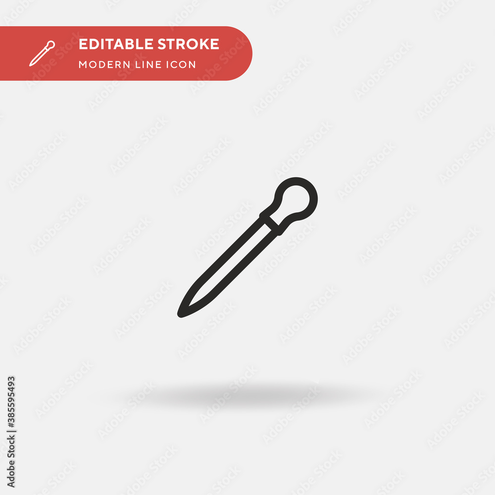 Pipette Simple vector icon. Illustration symbol design template for web ...