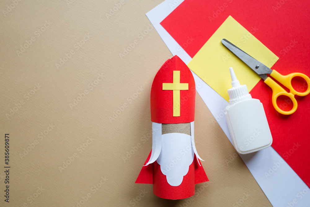 paper craft for kids. DIY toy Saint Nicholas for sinterklaas day ...