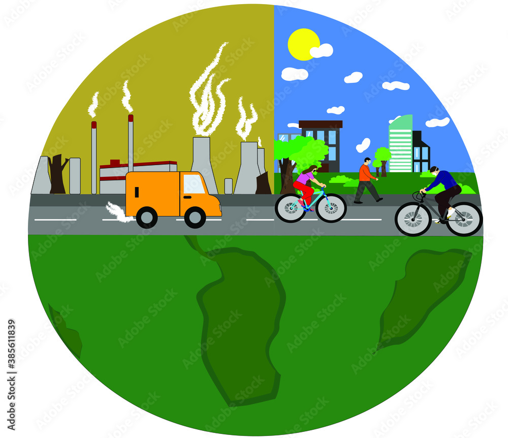 Ilustración Vectorial Para Concienciar Sobre El Cuidado De Nuestro