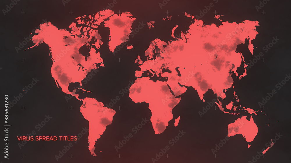 Virus Map Titles Stock Template | Adobe Stock
