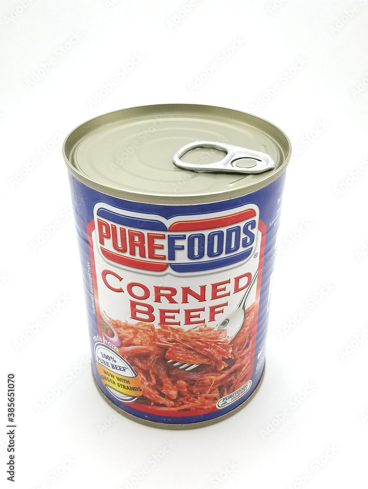 Purefoods corned beef can in Manila, Philippines Stock Photo | Adobe Stock