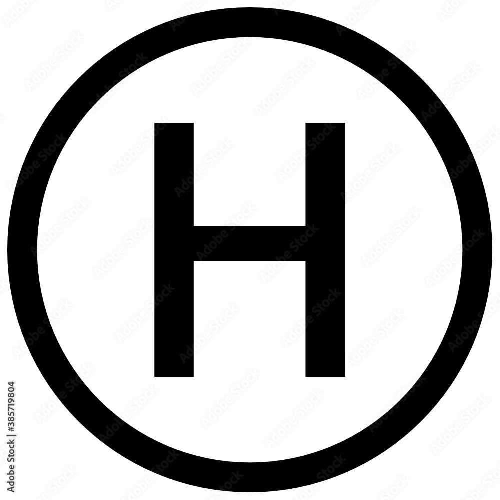 Air to Ground Rescue Services Concept Design, Helipad in white color ...