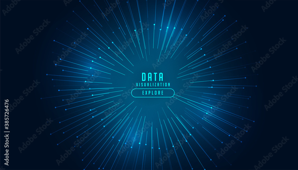 data visualization concept technology background design Stock Vector ...