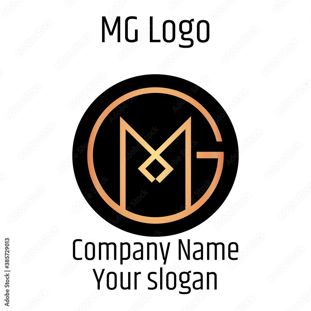 MG initials logo, name initials logo, company initials logo, person ...