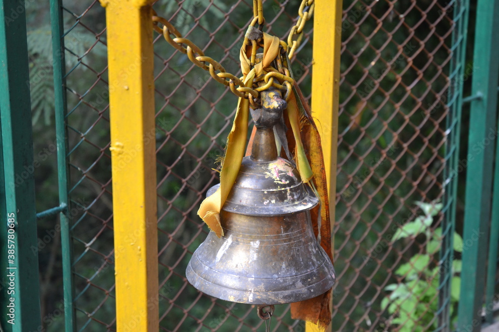 Temple bell in Hindu temple. Kathmandu, Nepal Stock Photo | Adobe Stock