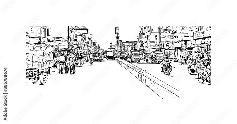 Building view with landmark of Bihar Sharif is the headquarters of ...