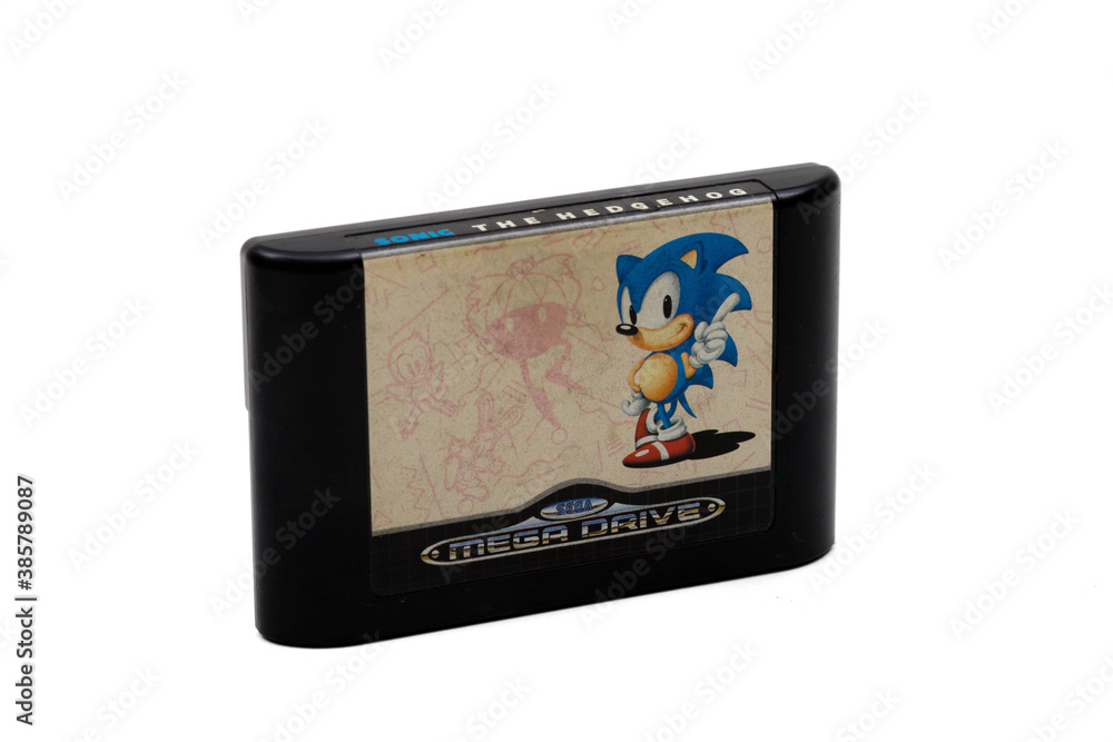 London, United Kingdom, 21st September 2020:- A retro Sega Mega Drive ...
