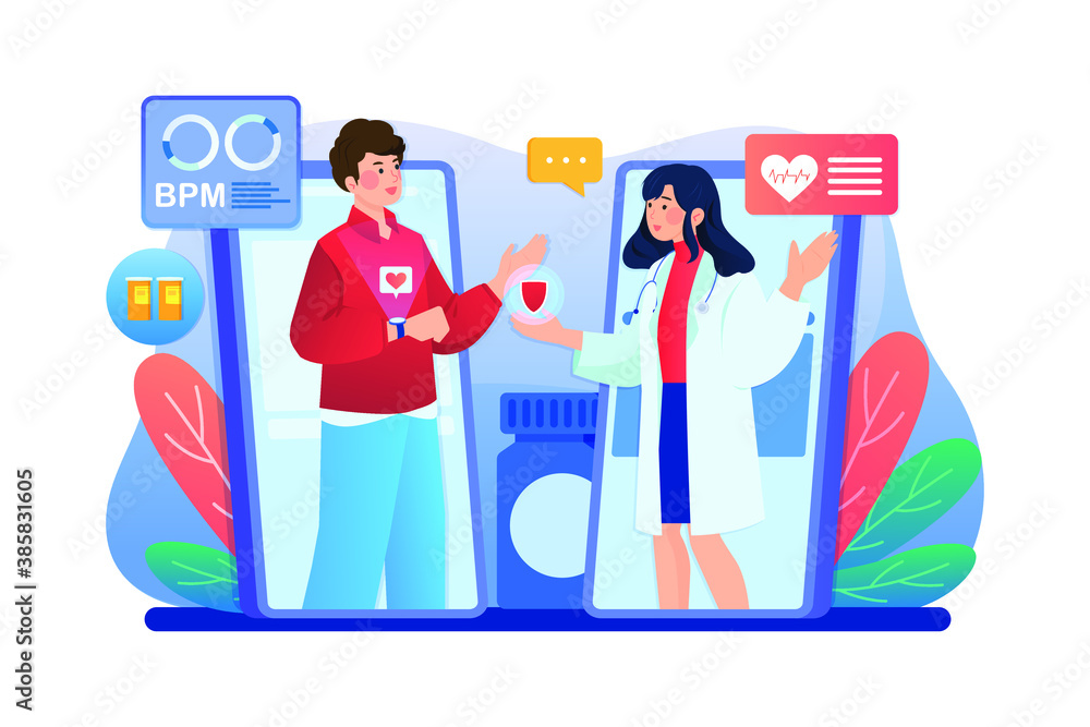 Healthcare & Medical Vector Illustration concept. Can use for web ...