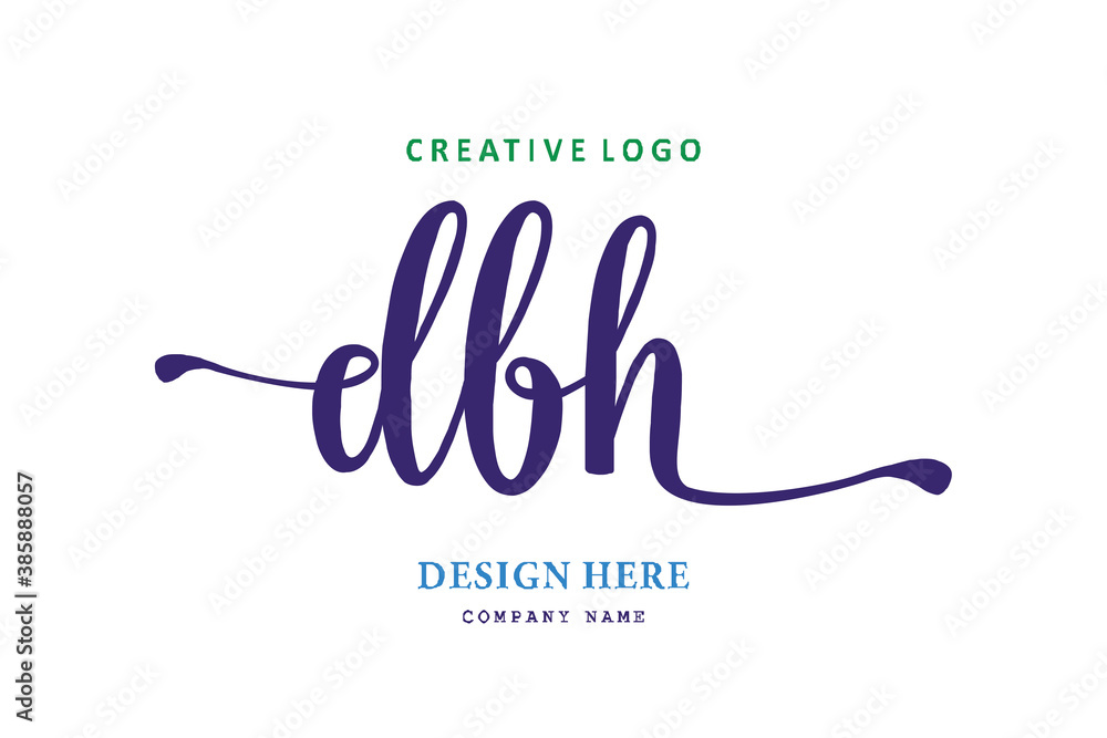 logo susunan huruf DBH sederhana mudah dipaham, simpel dan berwibawa ...