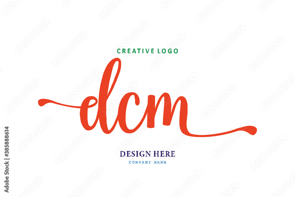 logo susunan huruf DCM sederhana mudah dipaham, simpel dan berwibawa ...