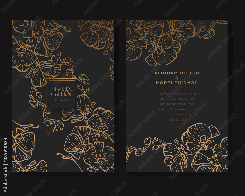 Invitation Design Template Stock Vector | Adobe Stock