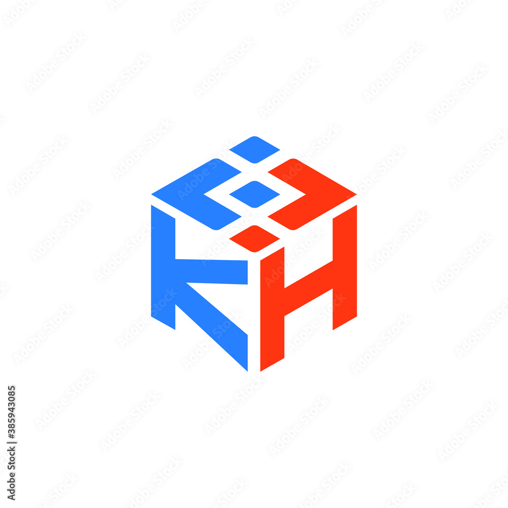 KH Letter Modern Web Design & Development Logo and Icon Design Vector ...