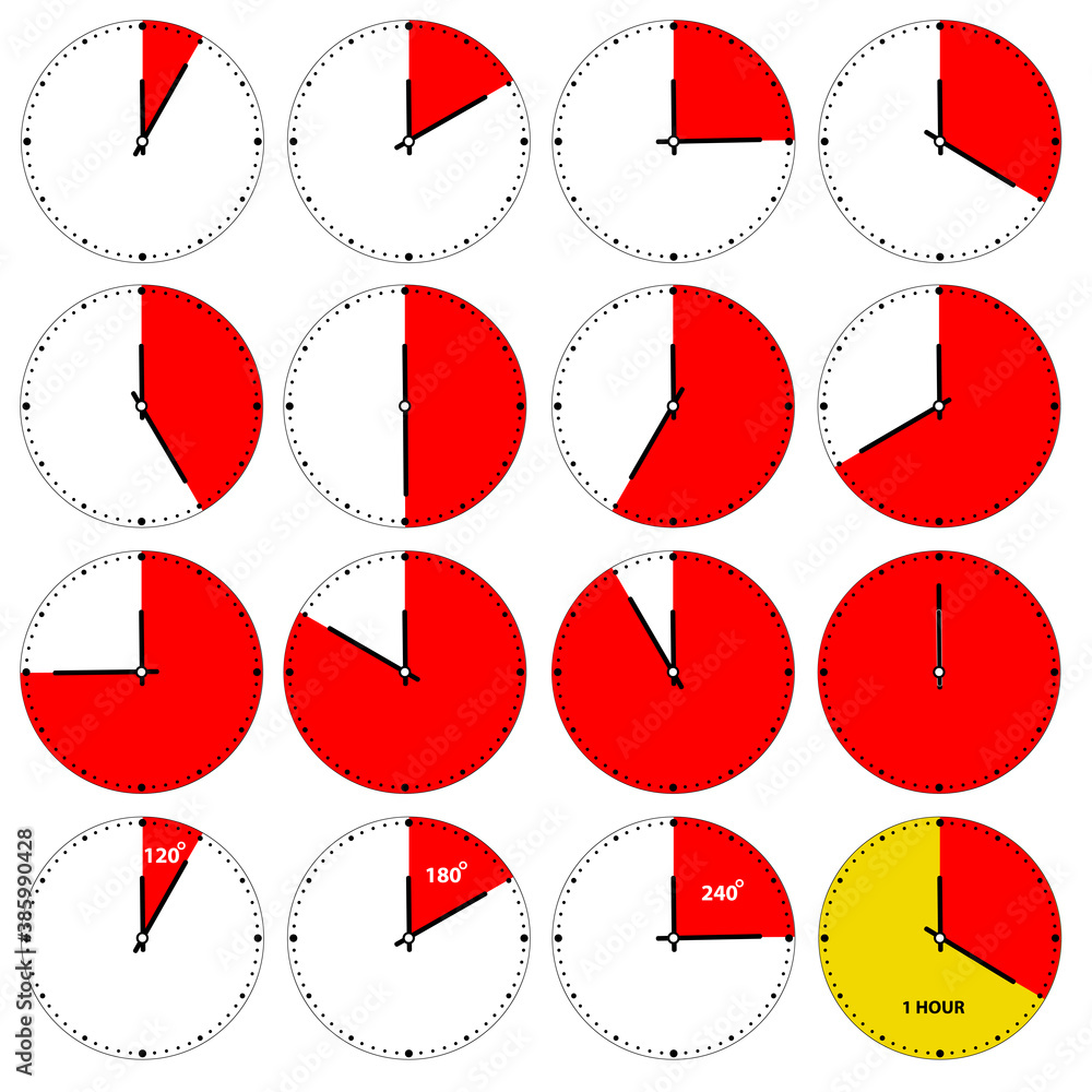 Vetor De Hourly Intervals That Represent Time In Five Minute Intervals Background For Cooking vetor-de-hourly-intervals-that-represent-time-in-five-minute-intervals-background-for-cooking
