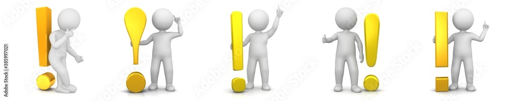 Stockillustratie Exclamation mark Exclamation point warning sign advice ...