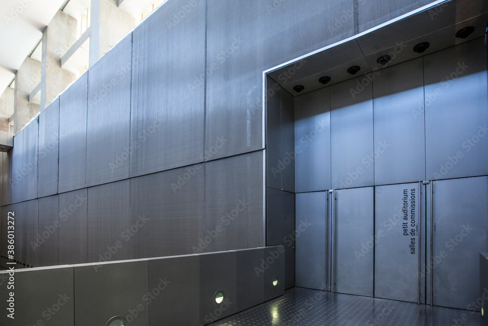 PARIS, FRANCE -October 5, 2016- Interior view of the landmark building ...