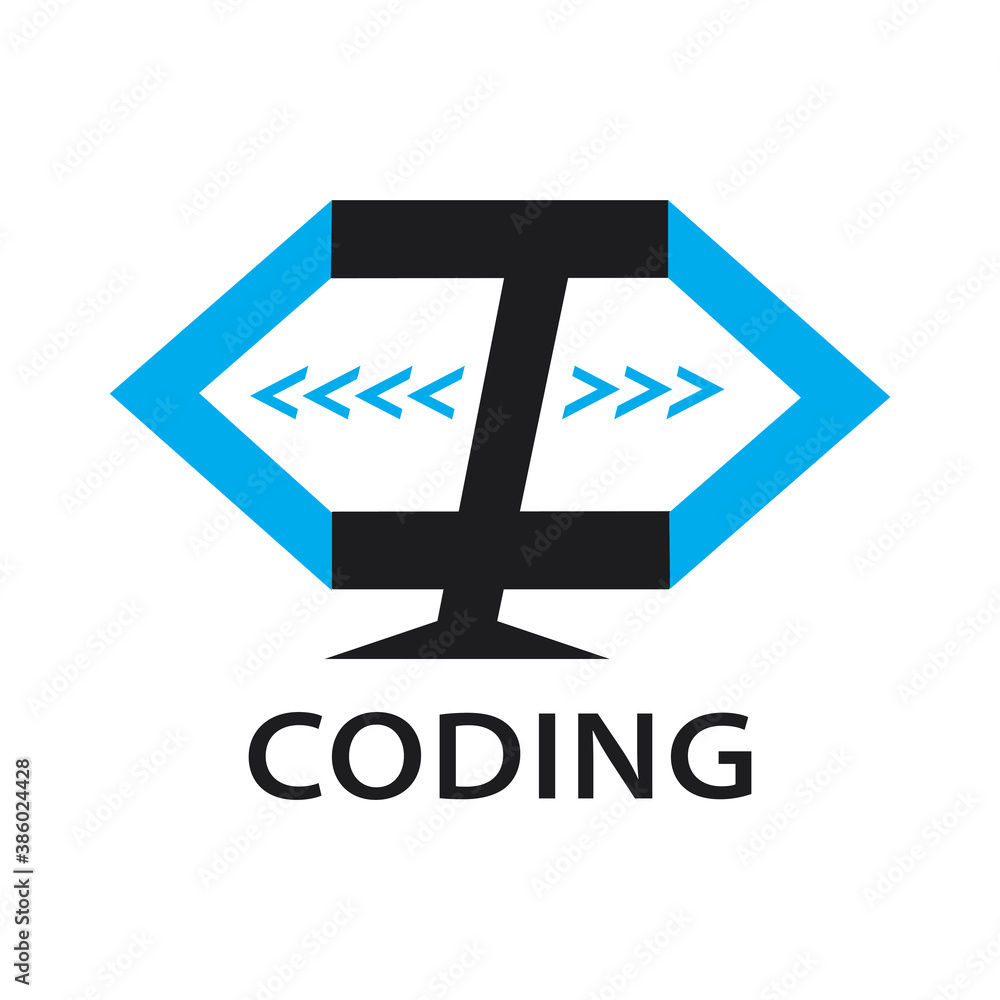 Vector logo of coding and it companies Stock Vector | Adobe Stock
